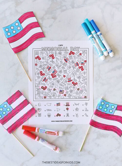 Memorial Day I Spy (Free Printables) - The Best Ideas for Kids