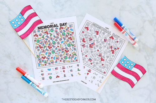 Memorial Day I Spy (Free Printables) - The Best Ideas for Kids