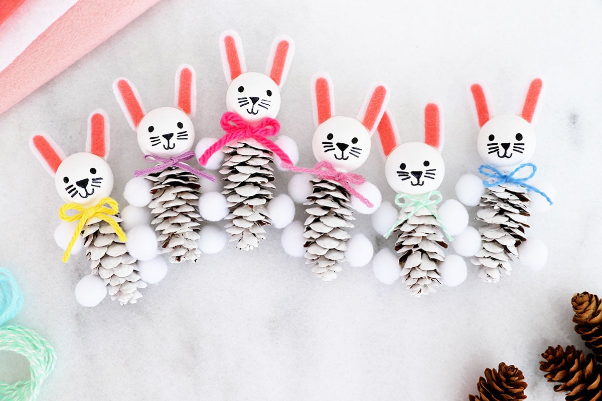 Pine Cone Easter Bunny - The Best Ideas for Kids