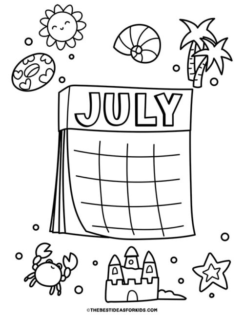 July Coloring Pages (Free Printables) - The Best Ideas for Kids