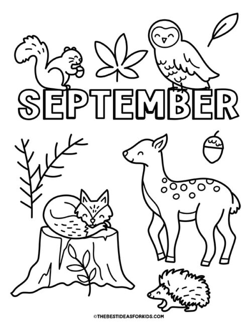 September Coloring Pages - The Best Ideas for Kids