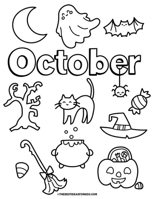 October Coloring Pages - The Best Ideas for Kids