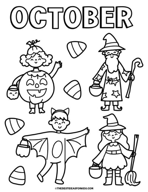 October Coloring Pages - The Best Ideas for Kids