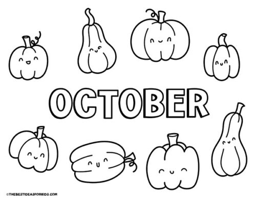 October Coloring Pages - The Best Ideas for Kids