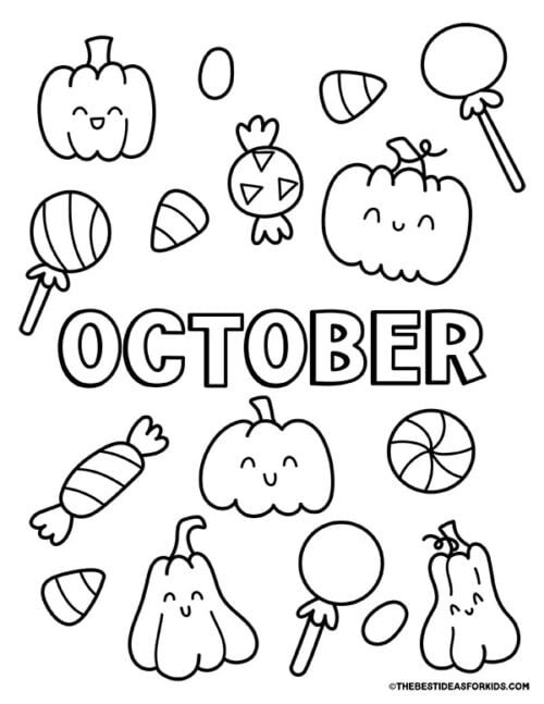 October Coloring Pages - The Best Ideas for Kids