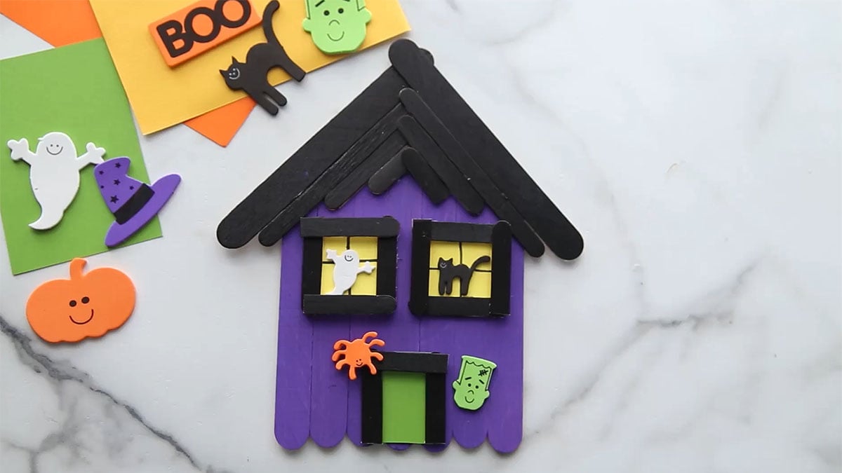 Popsicle Stick Haunted House Craft - The Best Ideas for Kids
