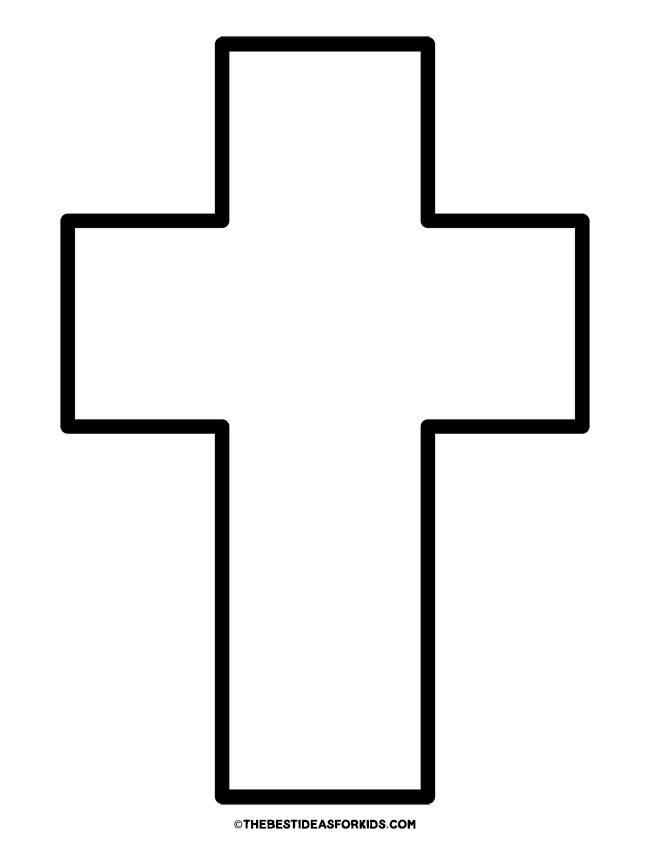 Cross Template (Free Template) - The Best Ideas for Kids