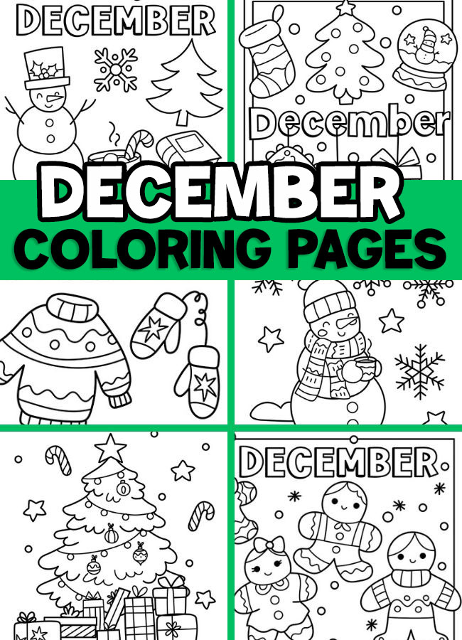 December Coloring Pages (Free Printables) - The Best Ideas for Kids