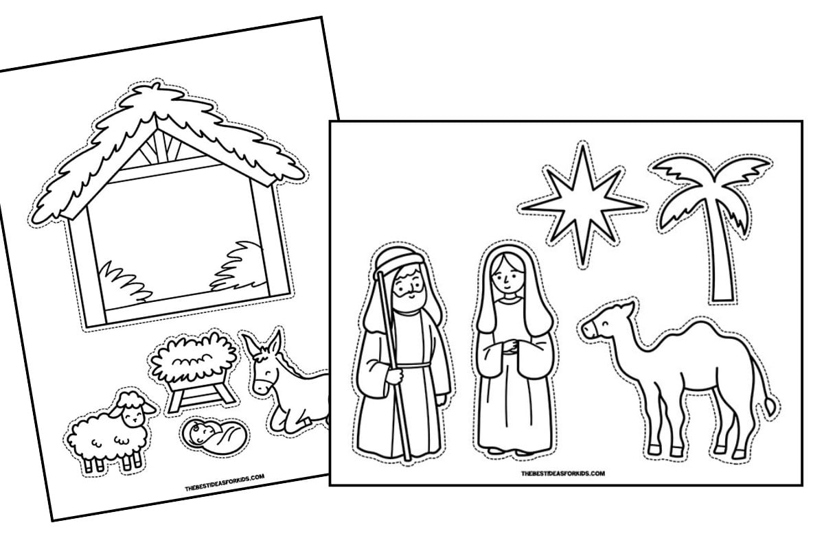 Nativity Scene Template (Free Templates) - The Best Ideas for Kids