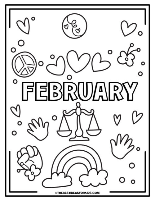 February Coloring Pages (Free Printables) - The Best Ideas for Kids