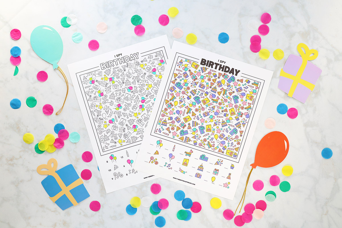 Birthday I Spy (Free Printables) - The Best Ideas for Kids