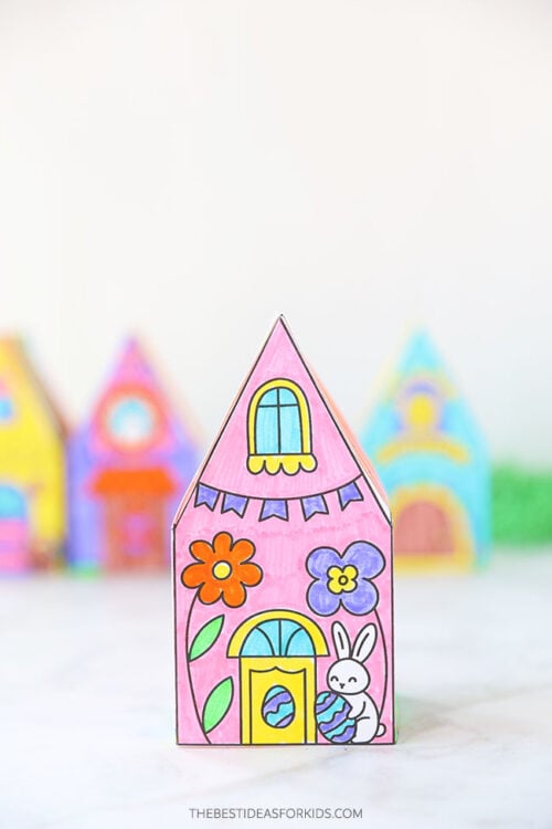 Paper Easter House (Free Printables) - The Best Ideas for Kids