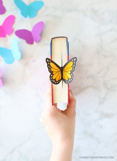 3D Butterfly Bookmark (Free Printables) - The Best Ideas for Kids